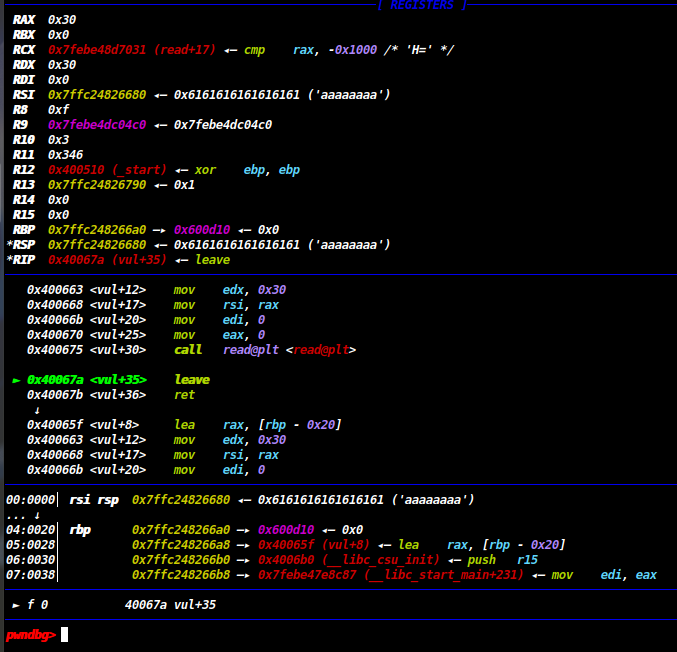 浅谈leave ret指令及其利用 | cccchen